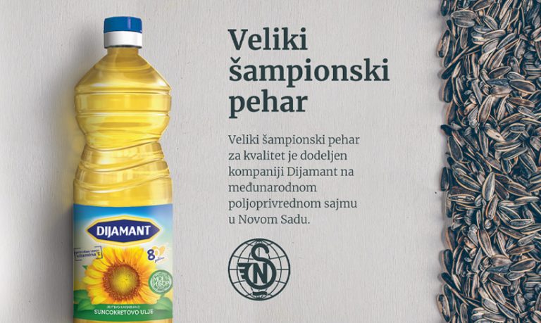 Međunarodni poljoprivredni sajam – kompaniji Dijamant pet zlatnih medalja i Veliki šampionski ...