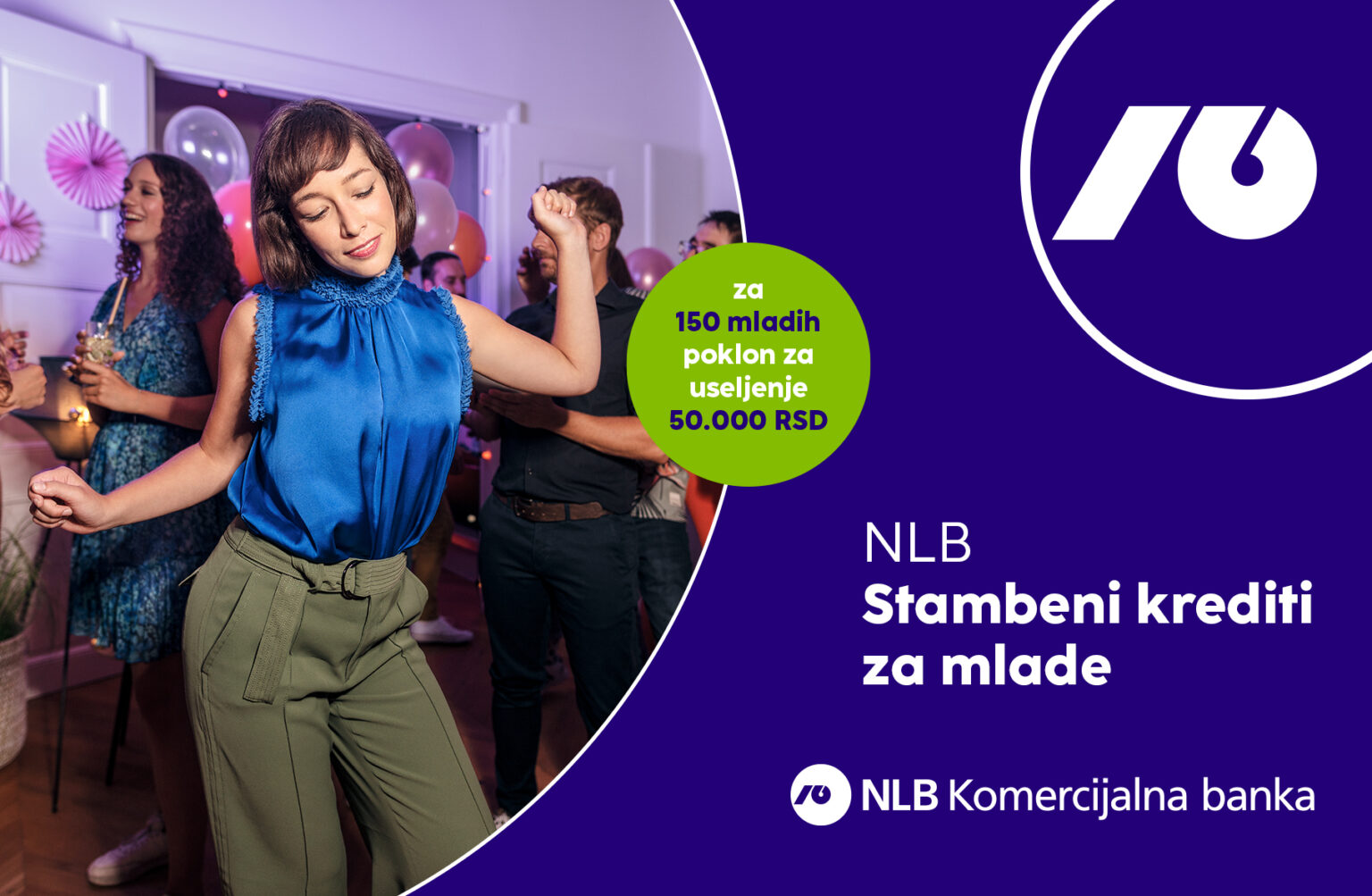 Nastavak velike akcije NLB Komercijalne banke: Za 150 mladih 50.000 dinara na poklon za ...