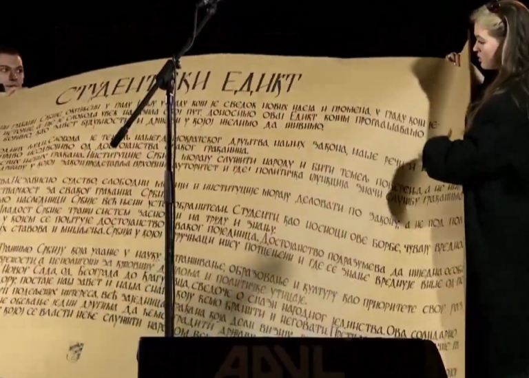 Pročitajte ceo tekst Studentskog edikta: Ideje koje bi učinile Srbiju ...