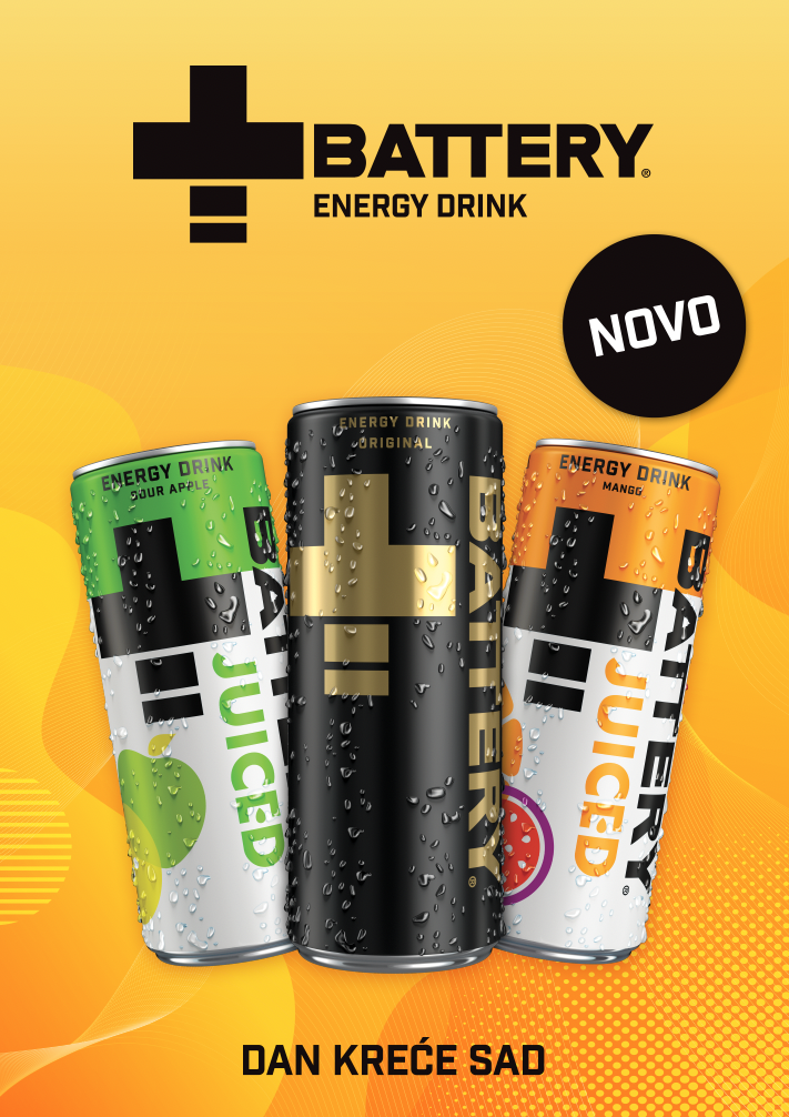 Kompanija Carlsberg Srbija lansirala novo energetsko piće: Dan kreće sad uz Battery - Nedeljnik